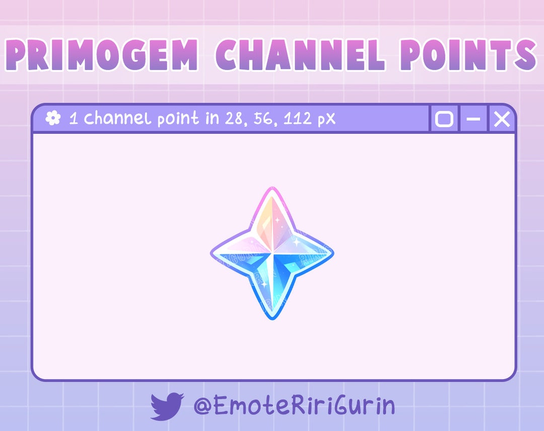 Primogem Genshin Impact Channel Point for Twitch Twitch Sub - Etsy