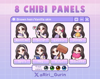 SUPER SET Cute Girl Chibi Emotes vanilla Skin/light Pink Hair for ...