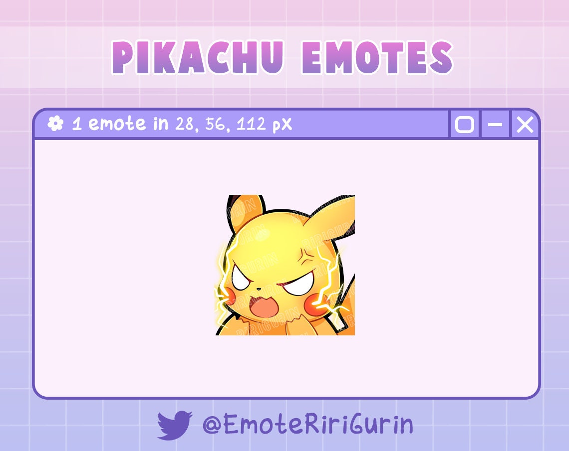 Pikachu Pokemon Angry Rage Emote for Twitch/discord Custom - Etsy