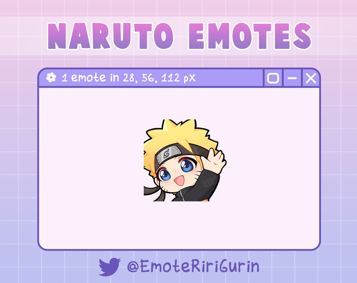 Naruto Hi Wave Emote for Twitch/discord Custom Gaming Streaming Discord ...