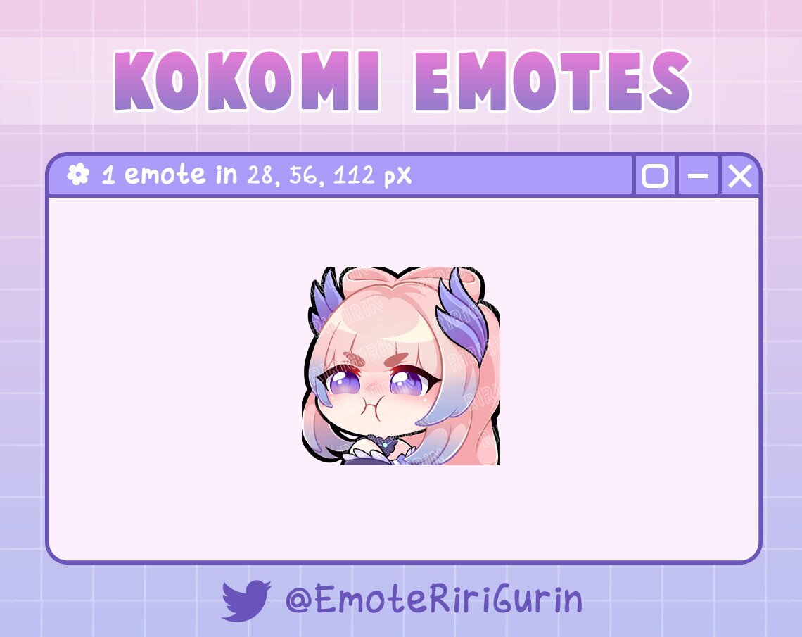 Sangonomiya Kokomi Genshin Impact Pout Emote for - Etsy Norway