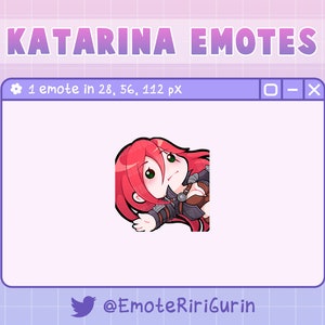 Katarina League of Legends Emote Set for Twitch/discord Custom Gaming ...