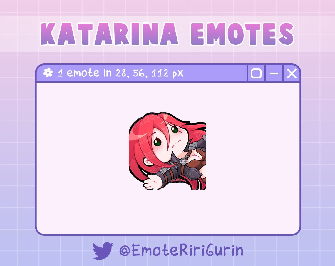 Katarina League of Legends Lost Emote for Twitch/discord Custom Gaming ...