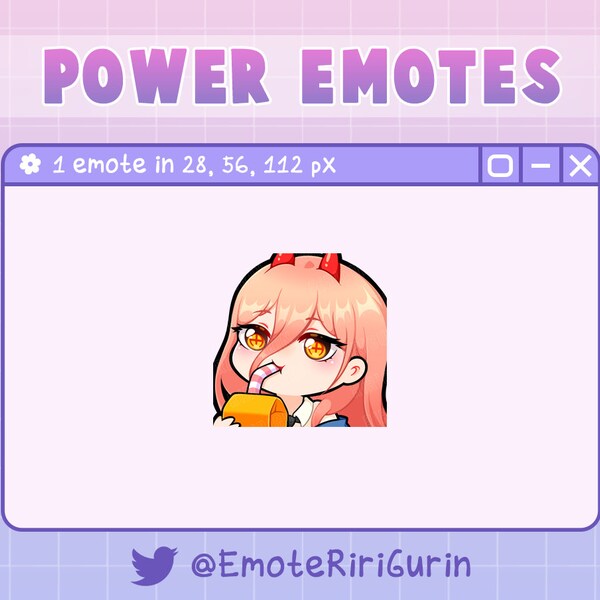 Chibi Power Emote - Etsy