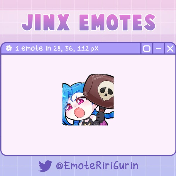 Jinx Twitch Emotes - Etsy