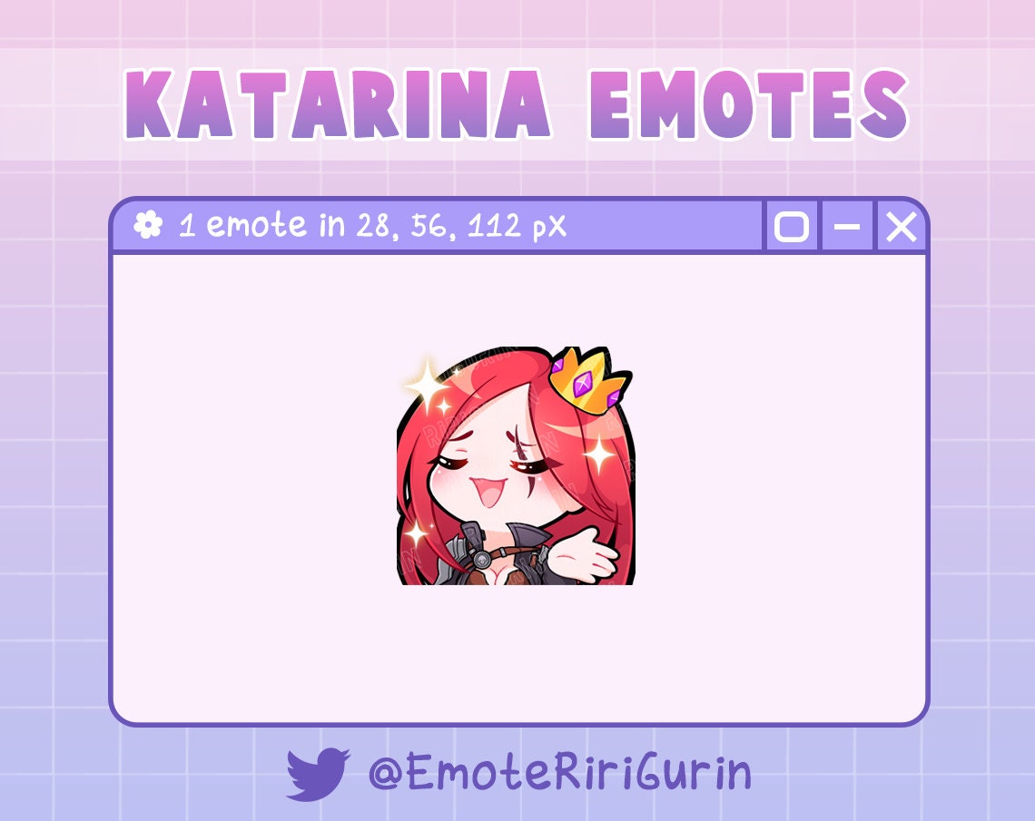 Katarina League of Legends Crown Emote for Twitch/discord Custom Gaming ...