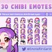 SUPER SET Cute Girl Chibi Emotes vanilla Skin/purple - Etsy