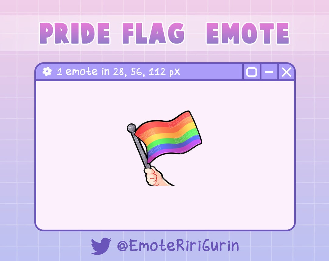 Pride Flag Emote for Twitch/discord Custom Gaming - Etsy
