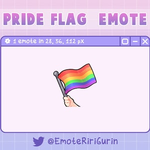Pride Flag Emote for Twitch/discord Custom Gaming Streaming Discord ...