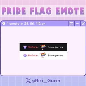 Pride Flag Emote for Twitch/discord Custom Gaming Streaming Discord ...