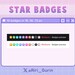 Star Sub Badges Set for Twitch/discord/youtube Bit Badge Twitch Sub ...