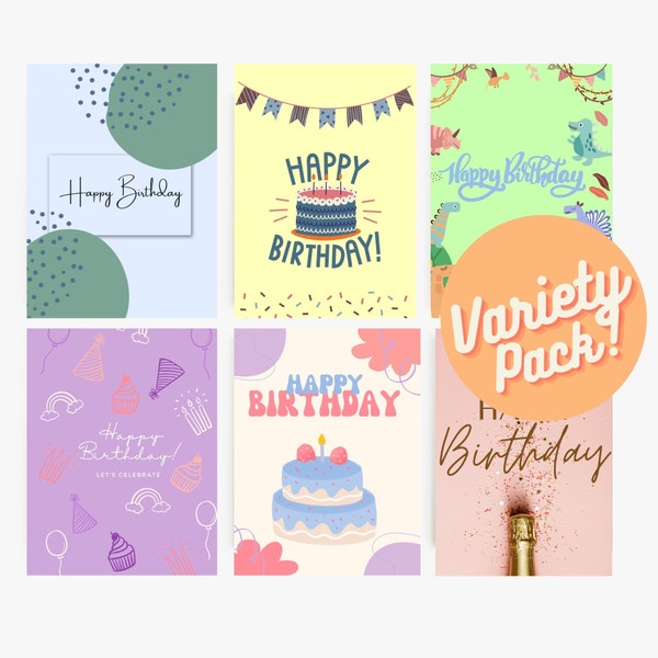 Card Variety Pack - Etsy