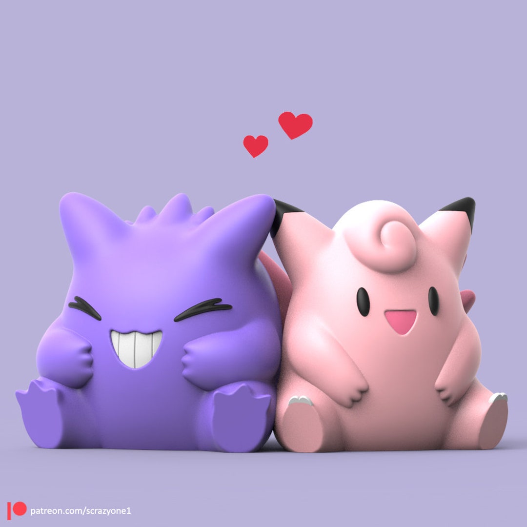 Gengar And Clefable Love