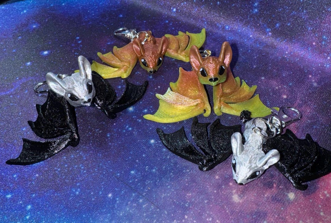 Articulated Bat Keychains - Etsy