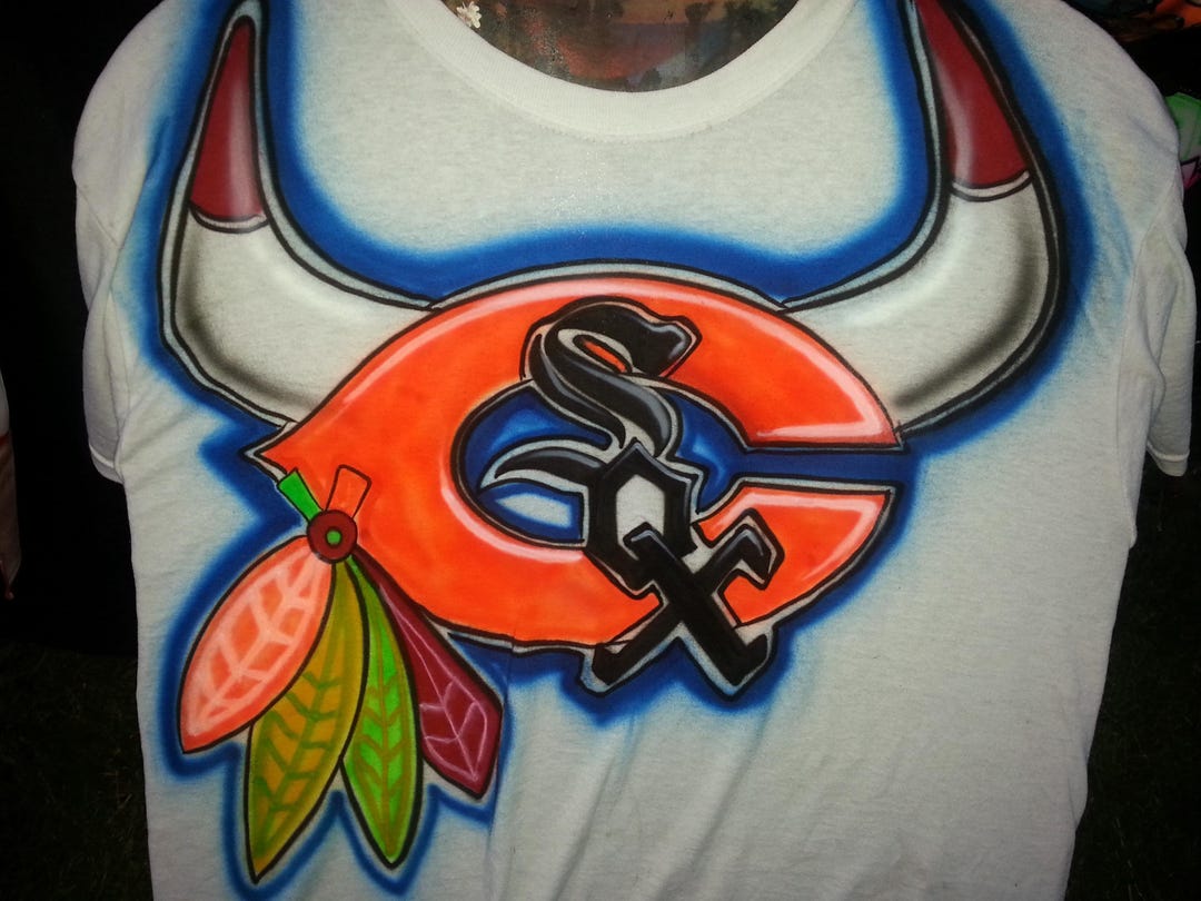 Custom Airbrushed Sports T-shirt – Personalized Team and Player Designs ...