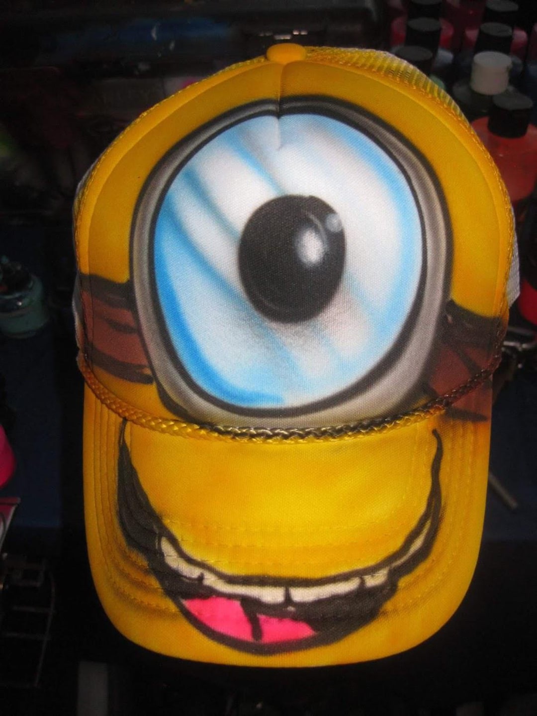 Custom Airbrushed Character Hat - Anime, Cartoon, Gaming Inspired ...