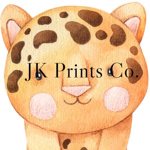 Baby Leopard Print Nursery Wall Art PRINTABLE Leopard Wall Art - Etsy