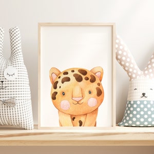 Baby Leopard Print Nursery Wall Art PRINTABLE Leopard Wall Art - Etsy