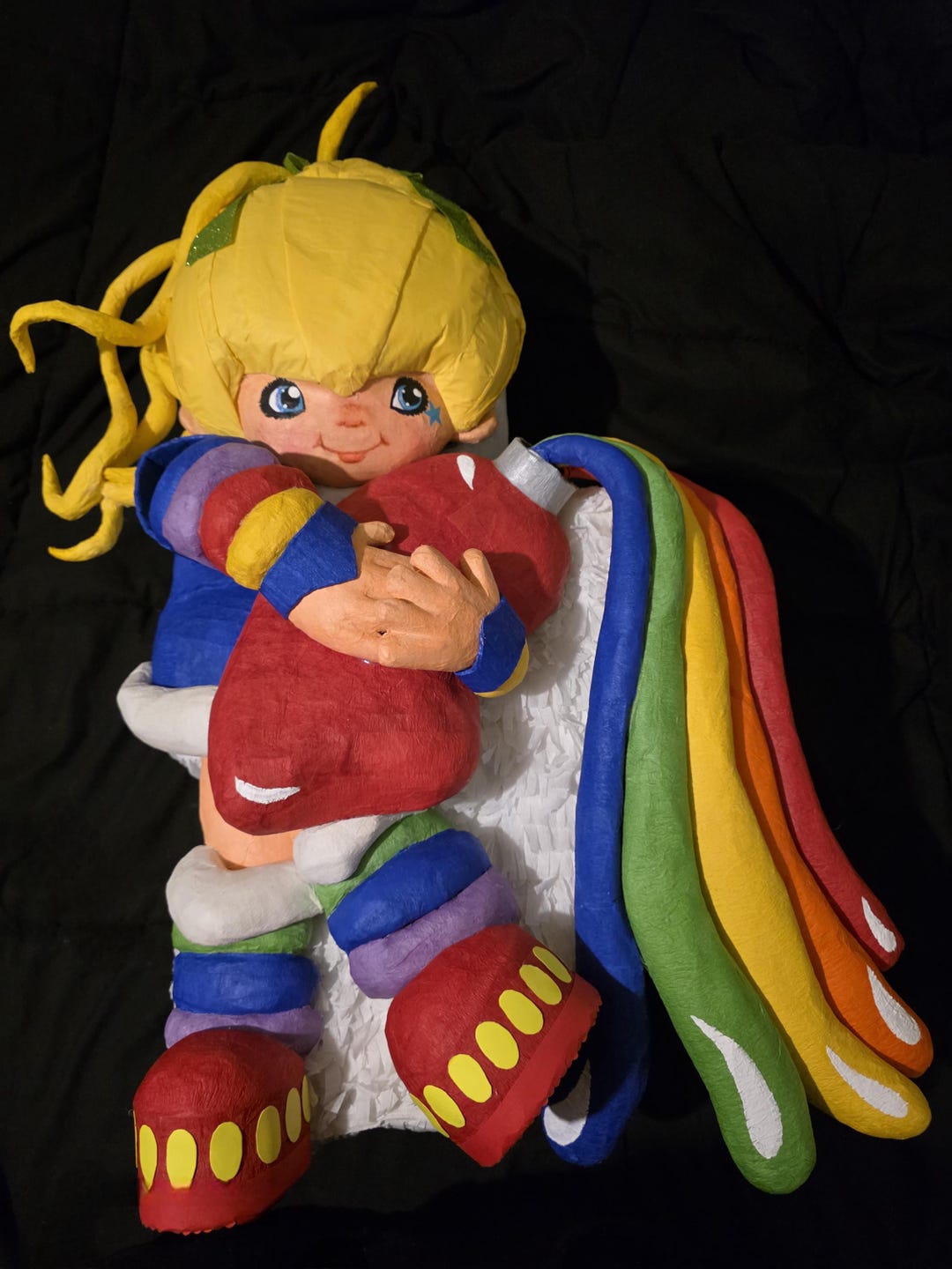 Handmade Rainbow Brite Piñata – Nostalgic 80s Party Decor – Colorful ...