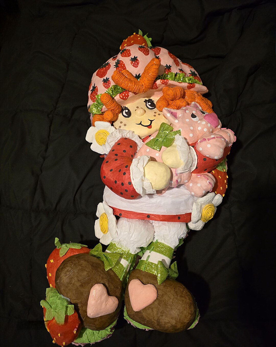 Handmade Strawberry Shortcake Piñata – Nostalgic 80s Party Decor ...