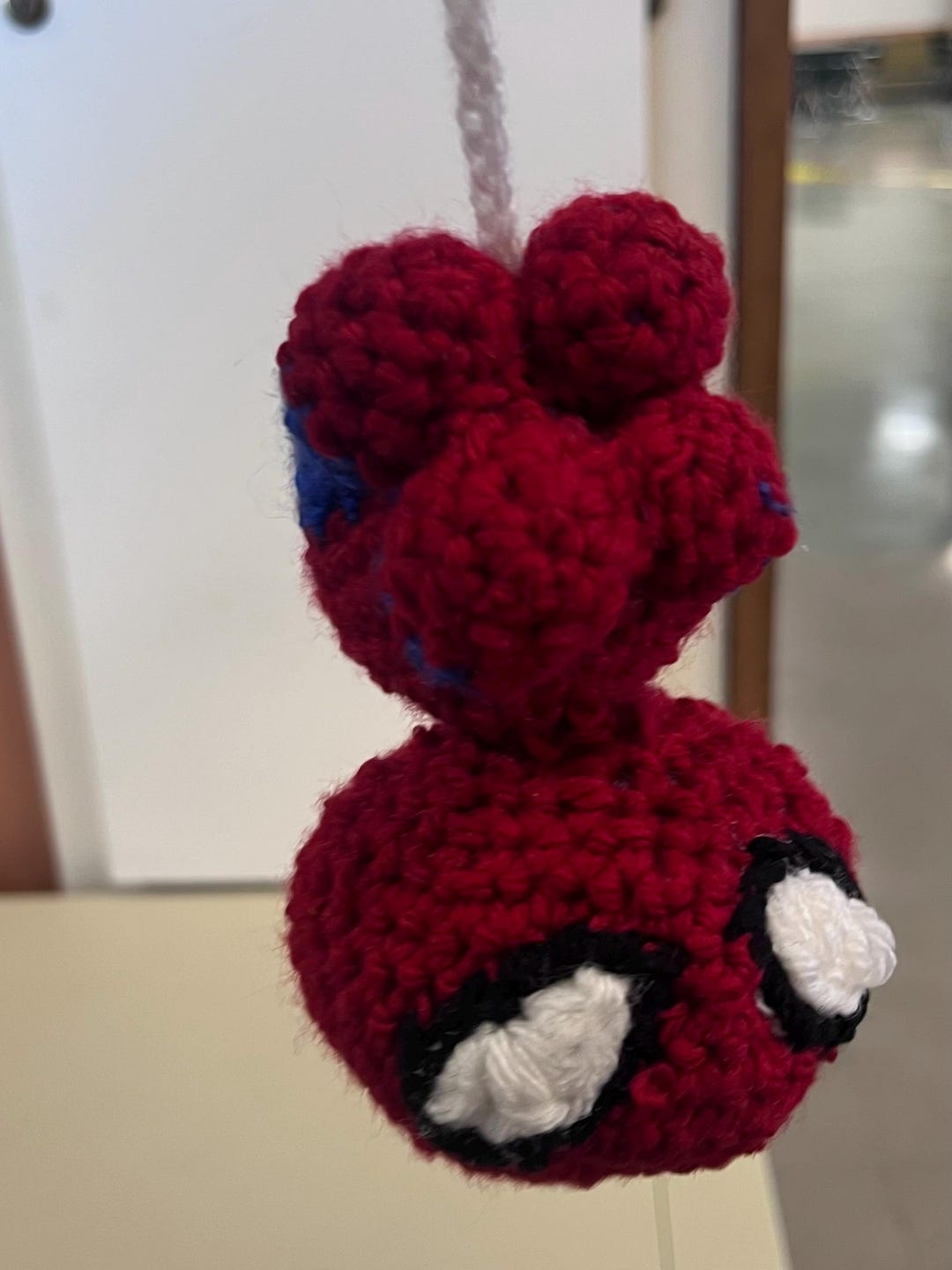 Handmade Crochet Spider-man Car Hanger Cute & Fun Spider-man Ornament ...