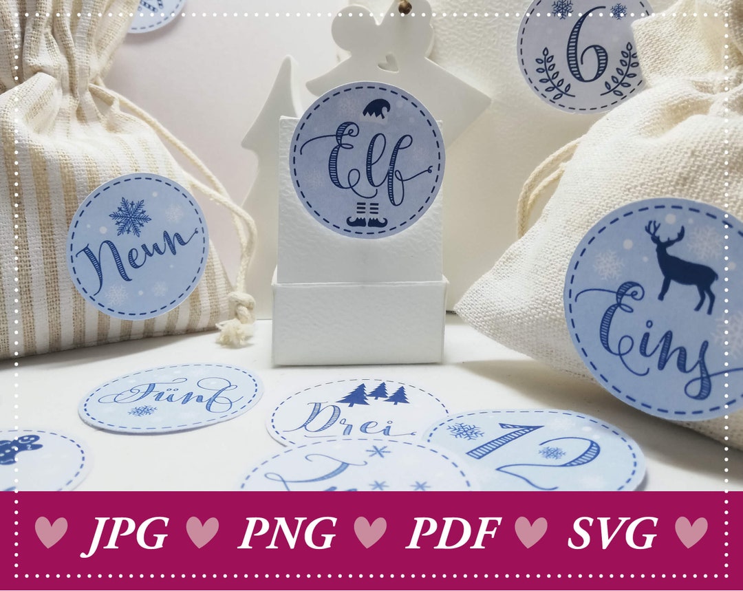 DIY Advent Numbers: Creative Templates for an Individual Advent ...