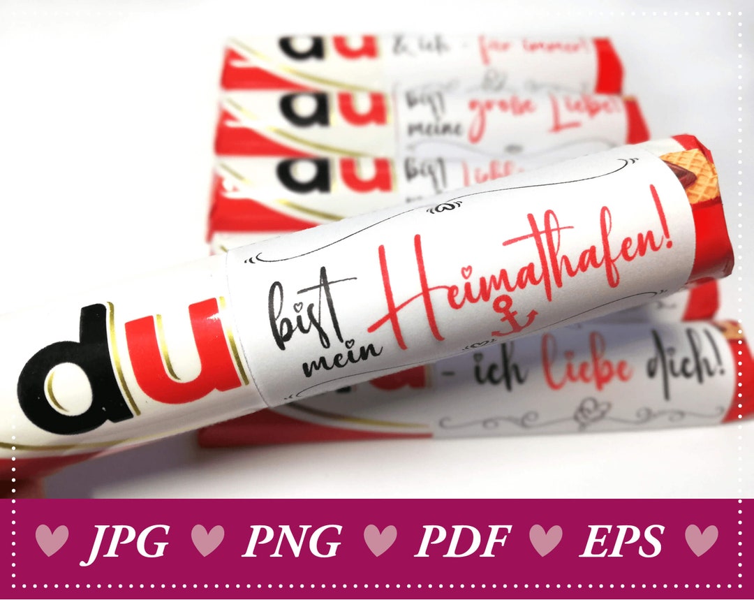 Download: Duplo Botschaft, Du bist Botschaft, Duplo Banderole, Valentinstag, Hochzeitstag ...