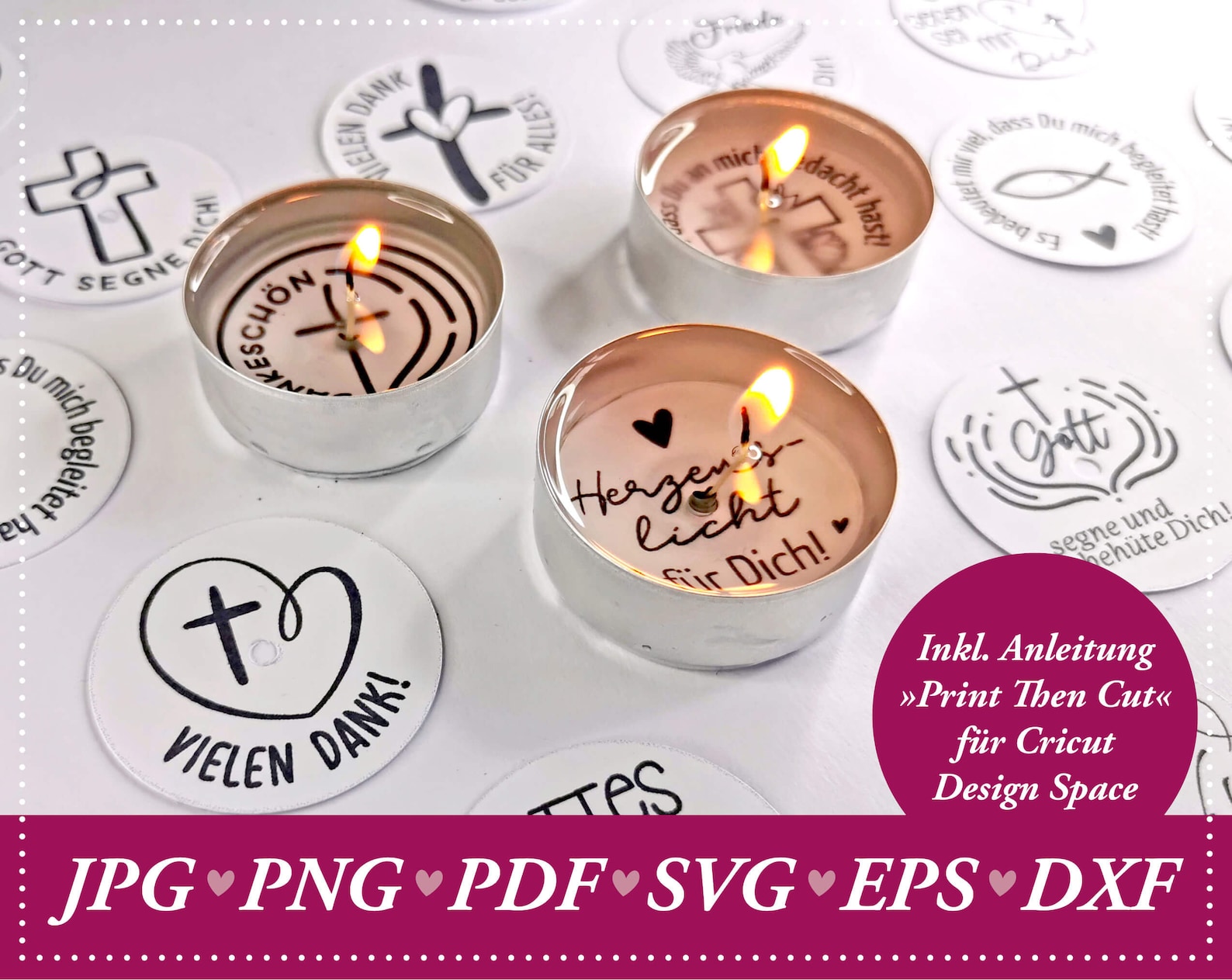 Download: Teelicht-Botschaft für Kommunion, Konfirmation, Taufe ...