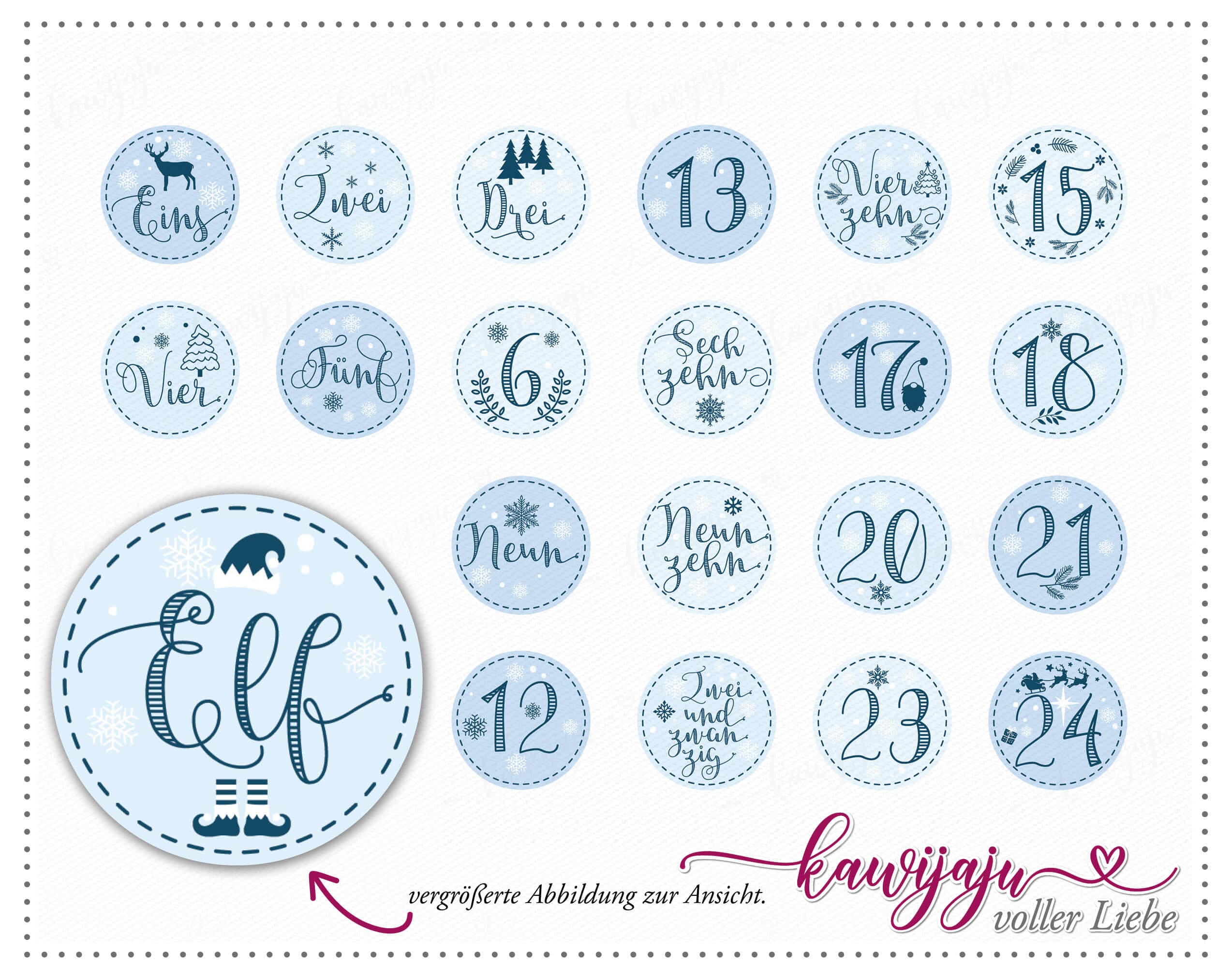 DIY Advent Numbers: Creative Templates for an Individual Advent ...