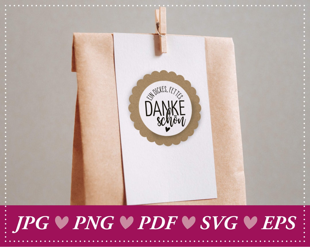 Dankeschön Geschenk Anhänger, Danke Aufkleber, Danke Sagen ...