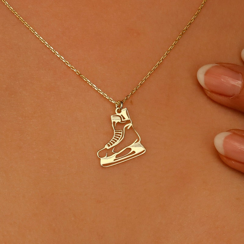 Ice Skating Necklace - Etsy