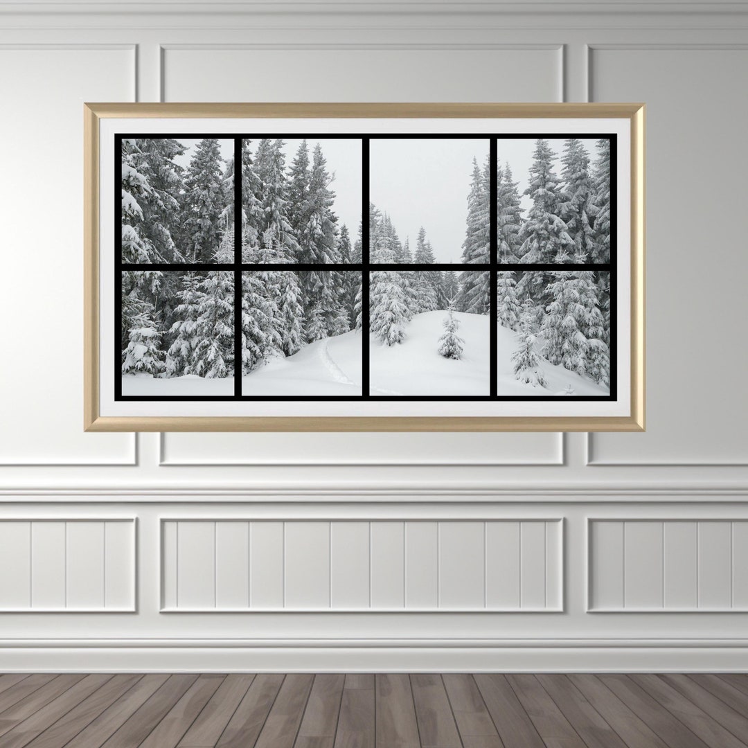 Samsung the Frame Christmas Winter Window Scenes (3 Variations) - Etsy