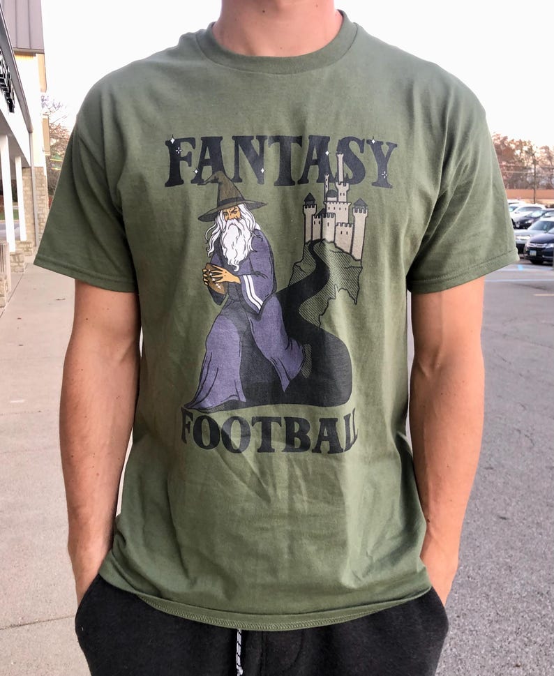 Fantasy Football Wizard Shirt: Magical Quarterback Design - Etsy