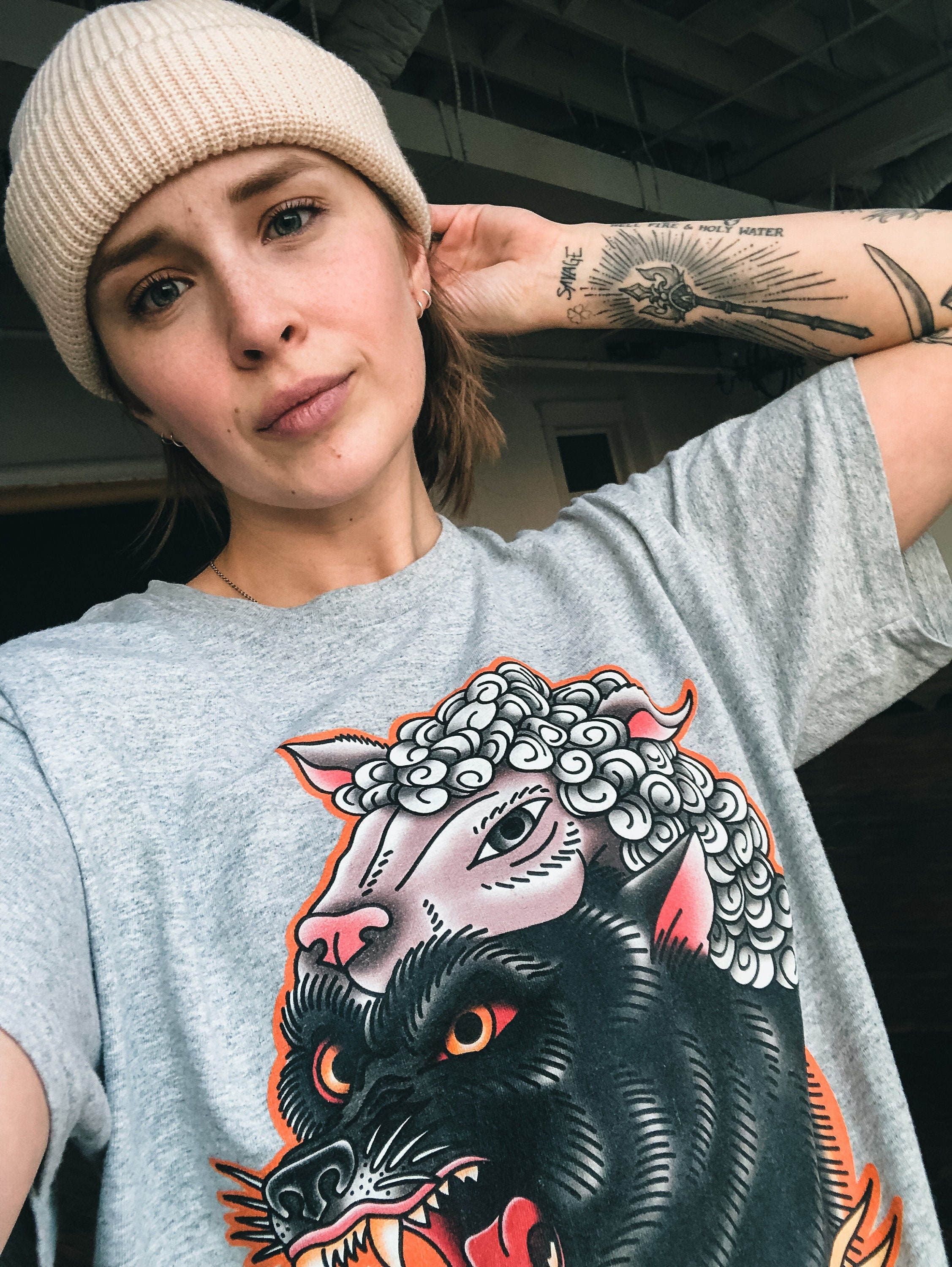Wolf in Sheep's Clothing - Traditional Tattoo Shirt - Etsy