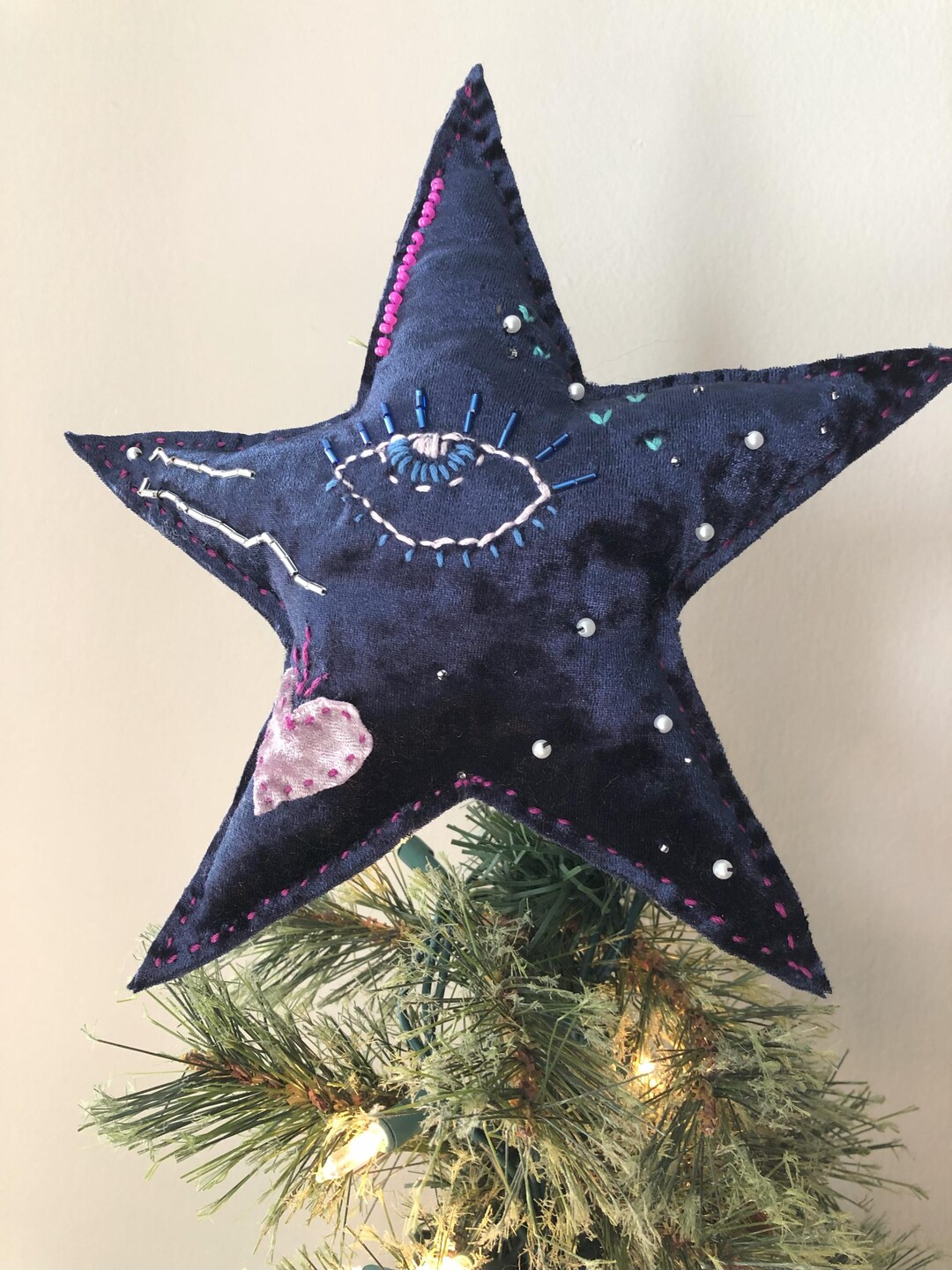 Tree Topper Christmas Tree Topper Evil Eye Tree Topper Unique Tree ...