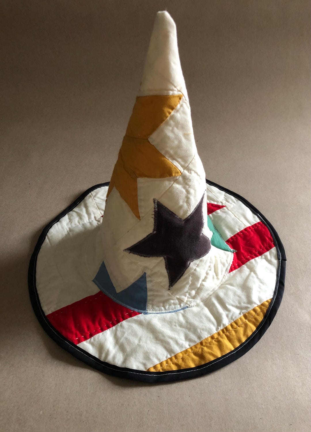 Vintage Quilt Witch Hat - Etsy