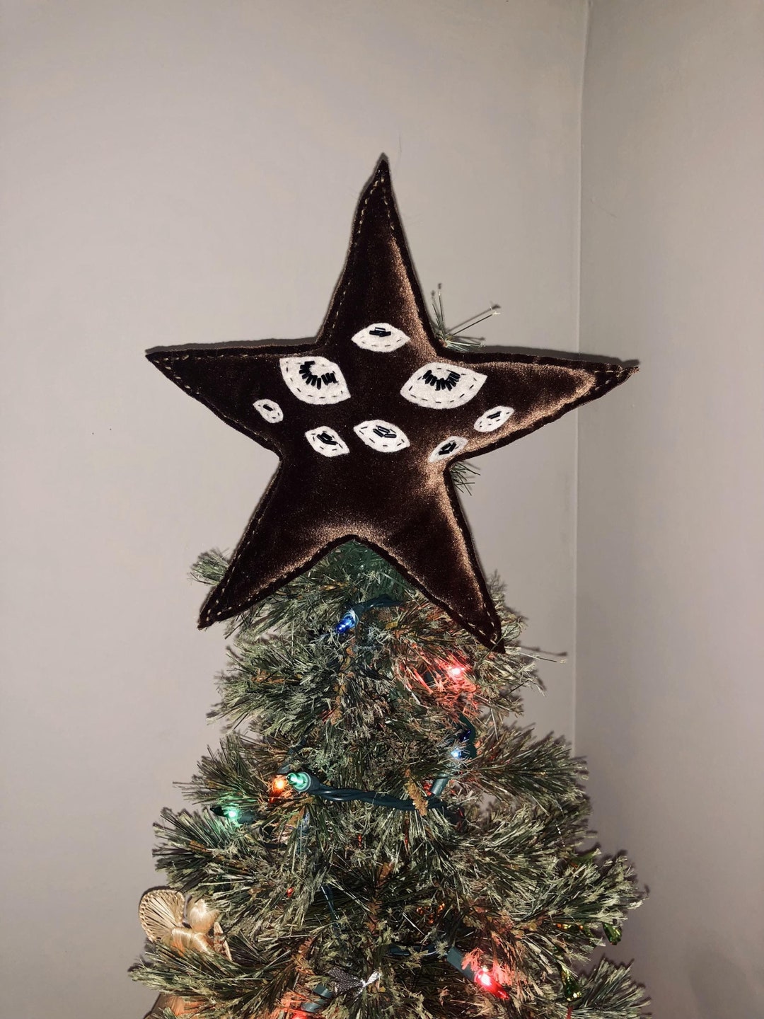Tree Topper Christmas Tree Topper Creepmas Tree Topper Hand Made ...