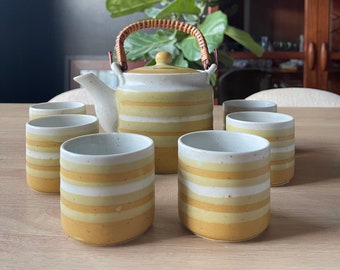 Stoneware Tea Set - Etsy