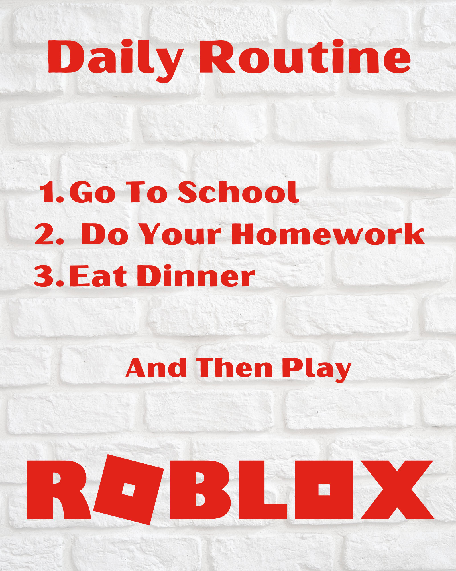 Roblox Routine - Etsy