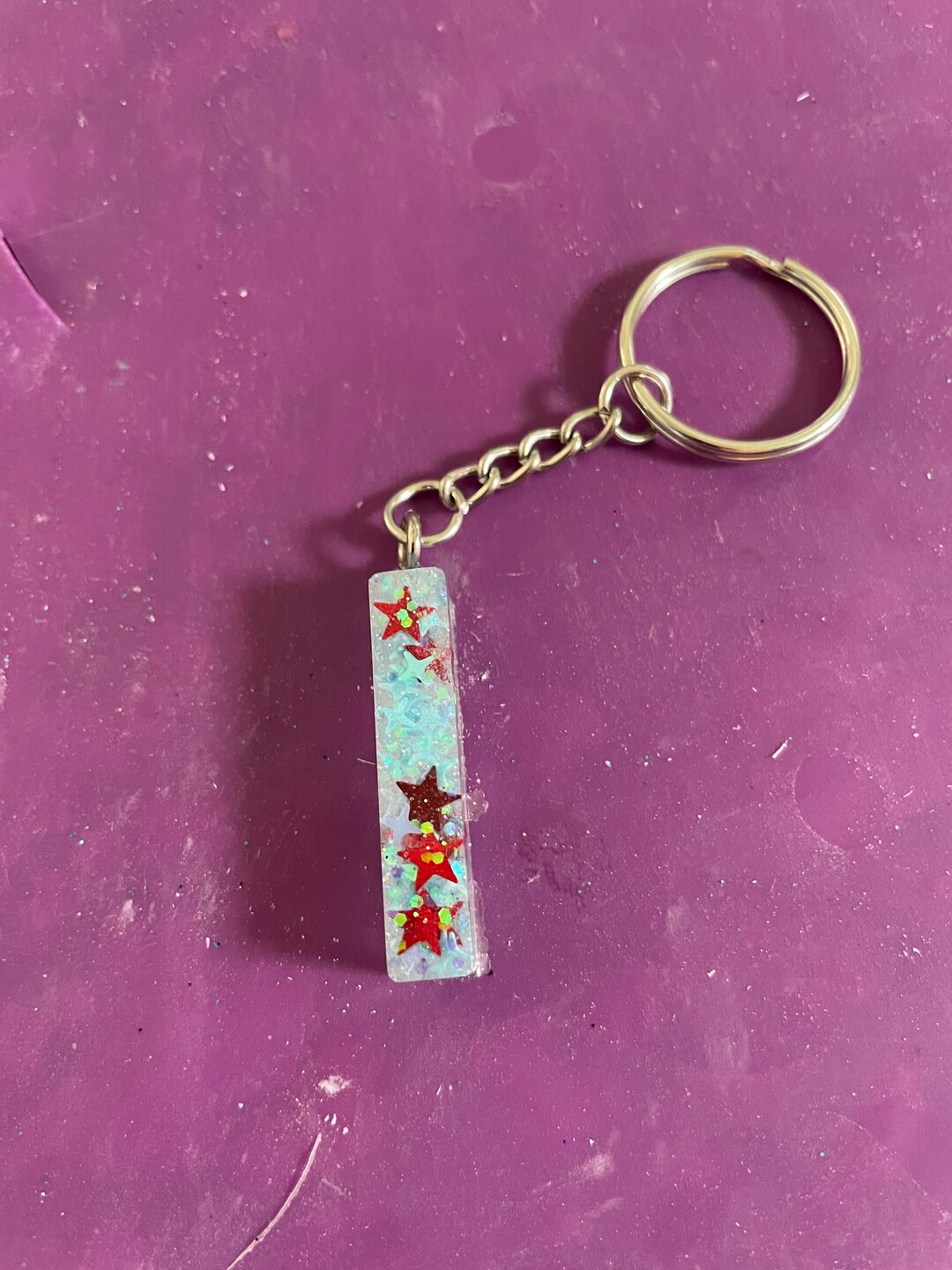 Letter I Keychain - Etsy