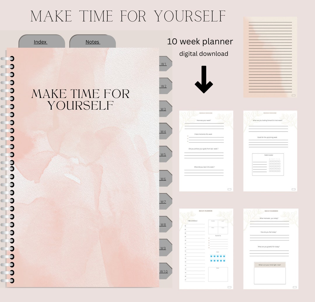 Self Care Daily Planner - Etsy