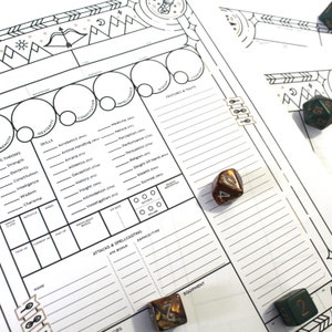 Ranger Character Sheet | D&D 5e - Etsy