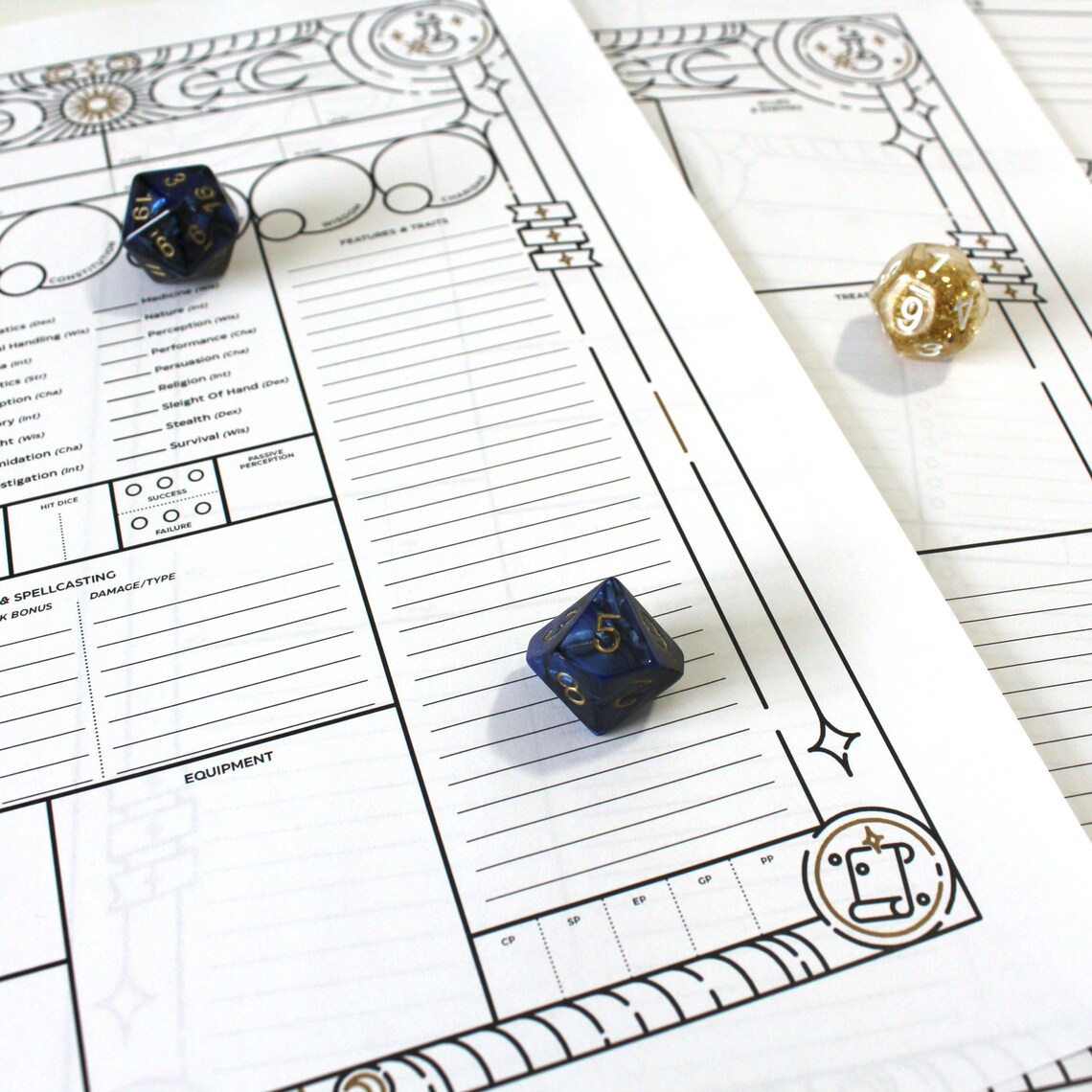 Wizard Character Sheet | D&D 5e - Etsy