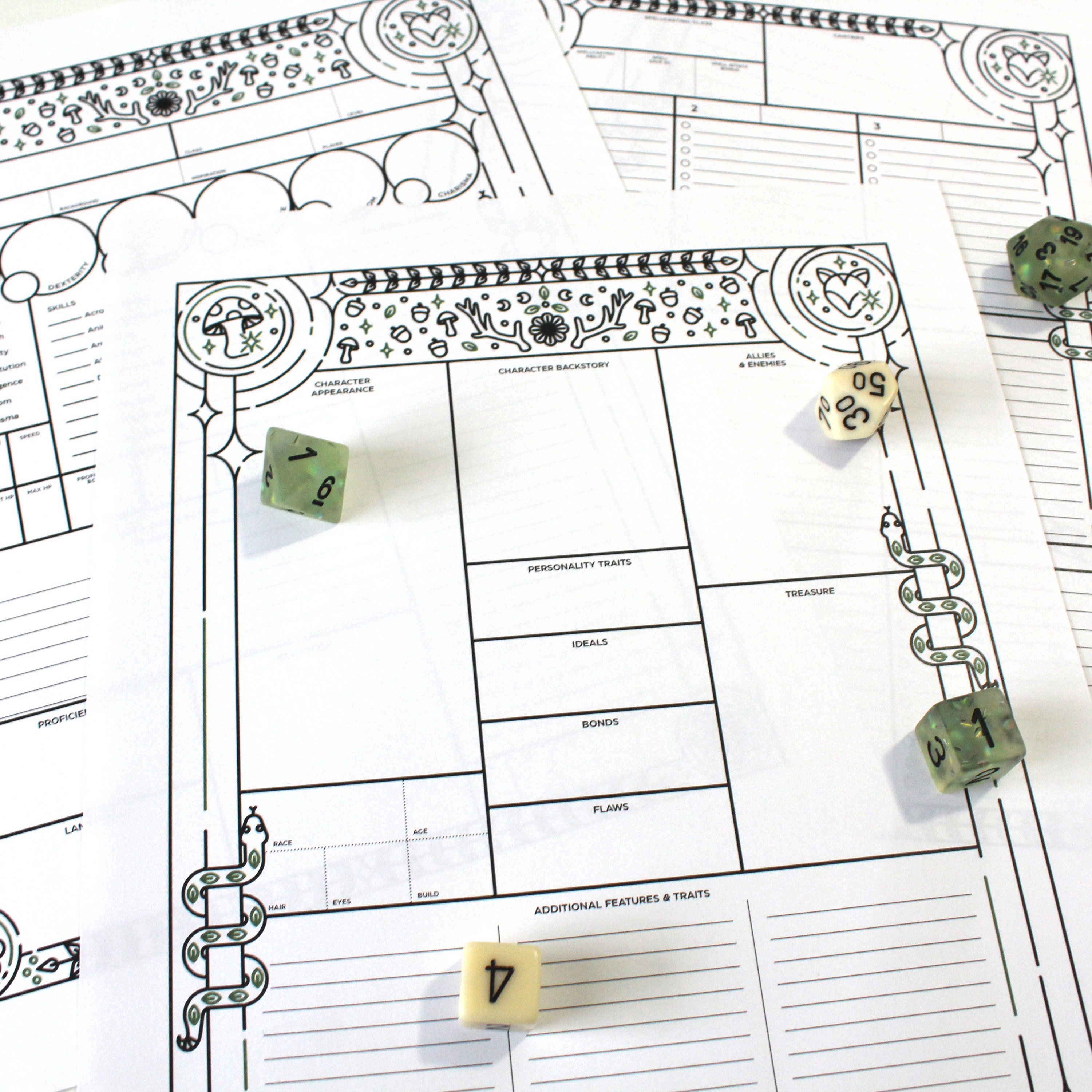 Druid Character Sheet | D&D 5e - Etsy