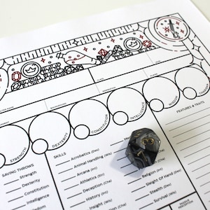 Rogue Character Sheet | D&D 5e - Etsy