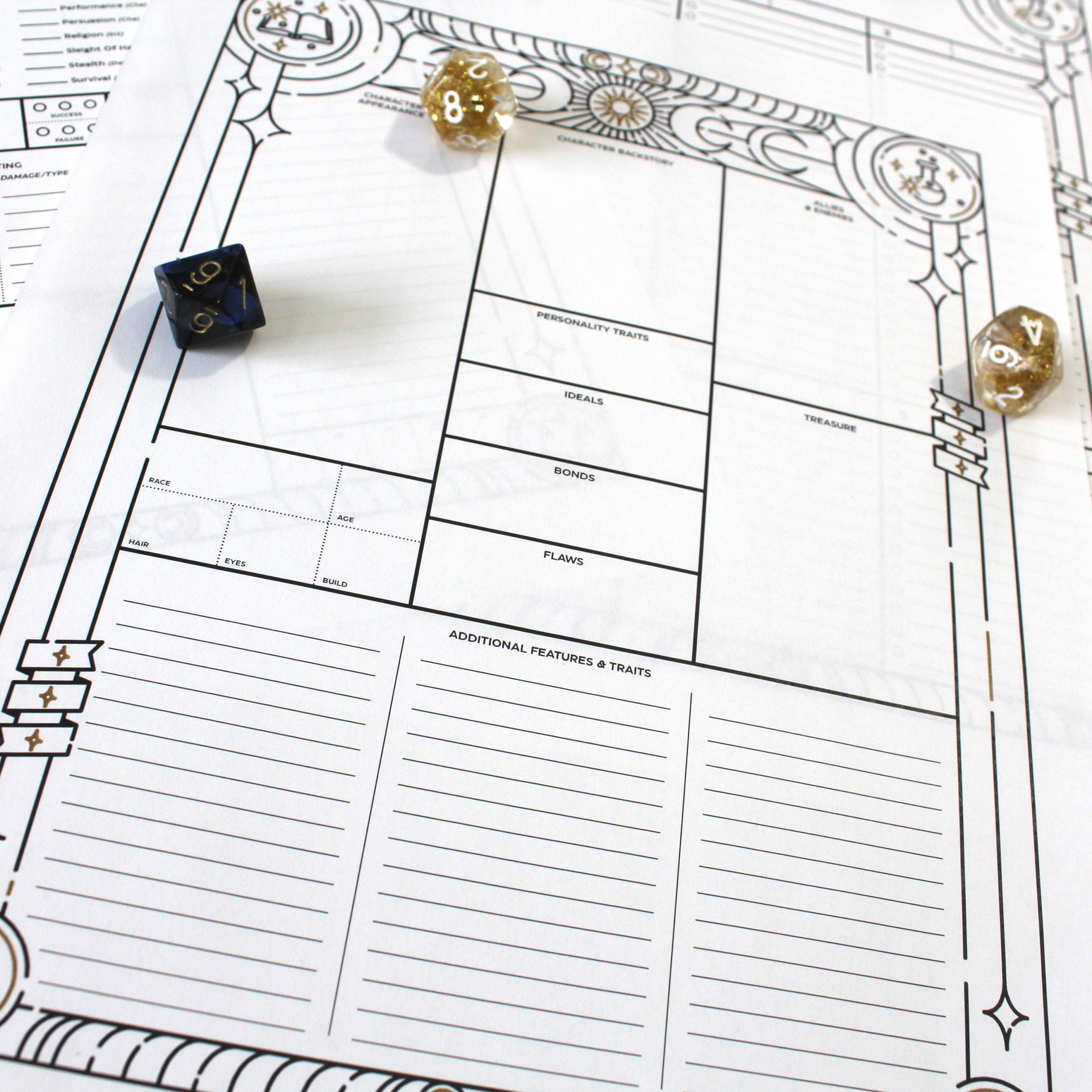 Wizard Character Sheet | D&D 5e - Etsy
