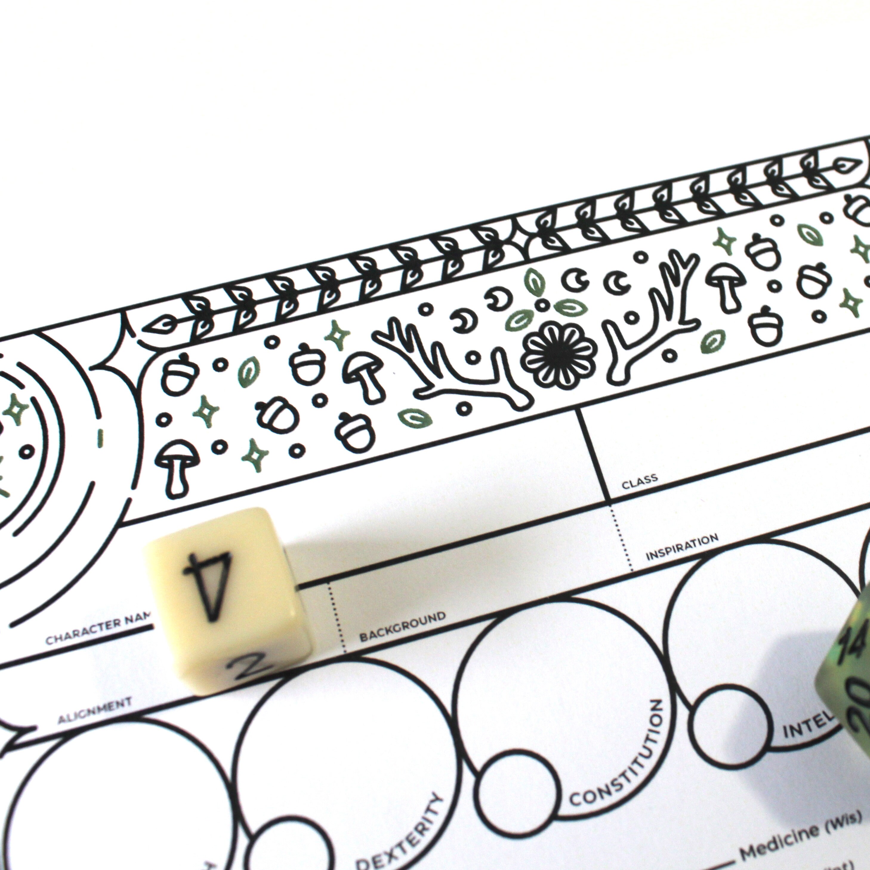 Druid Character Sheet | D&D 5e - Etsy