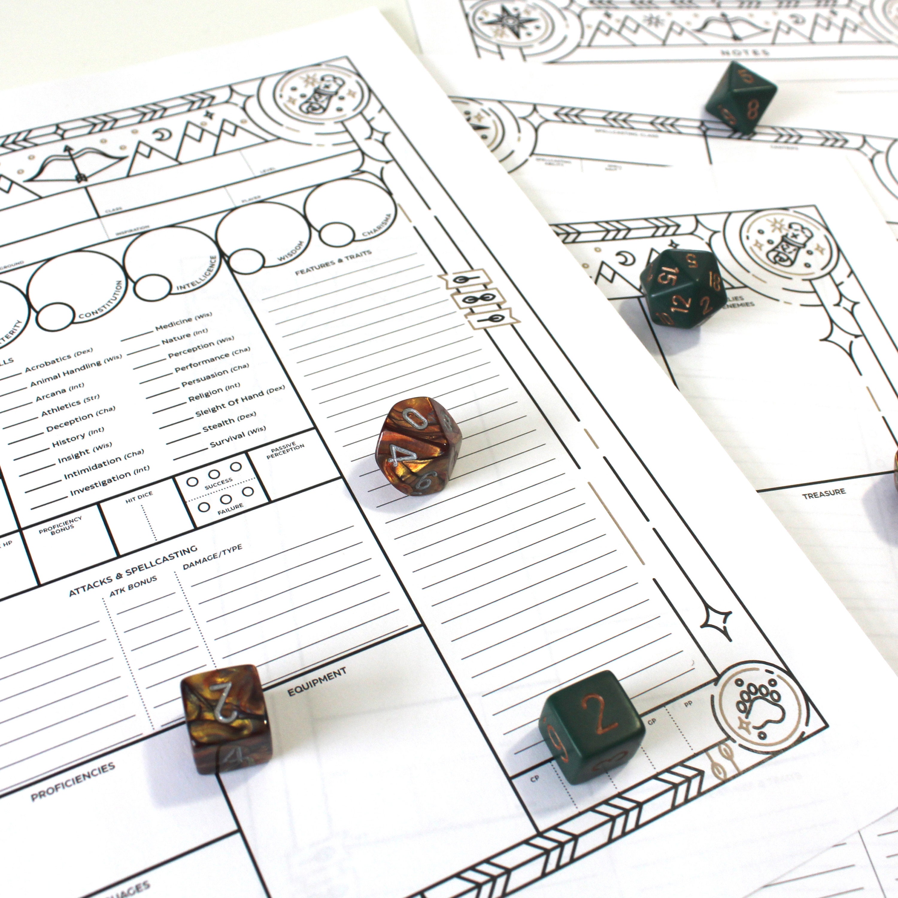 Ranger Character Sheet | D&D 5e - Etsy