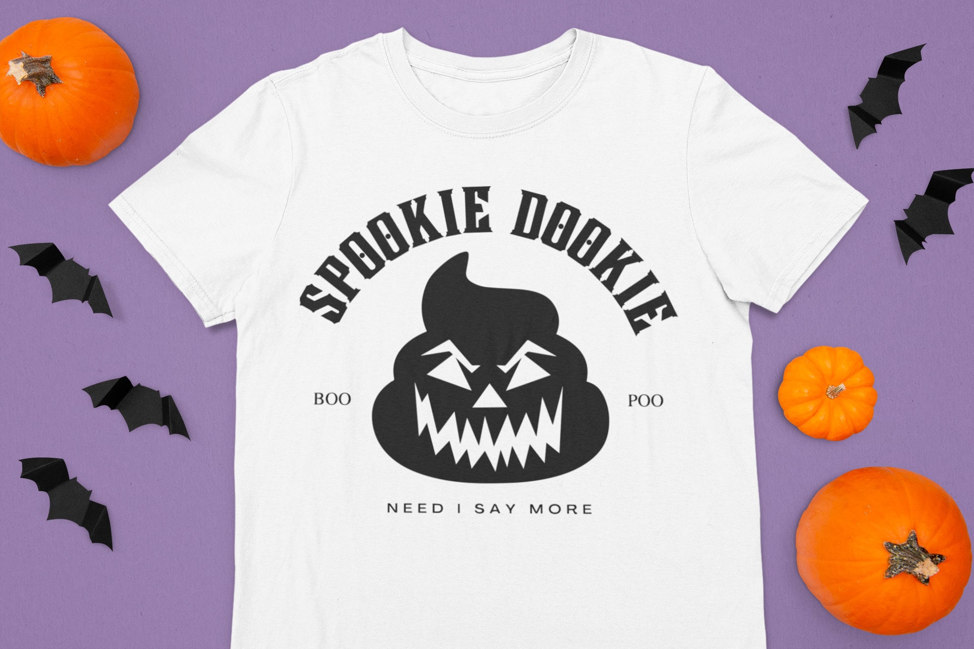 Spookie Dookie Halloween Svg Poop Cut File Design Gothic Gift - Etsy