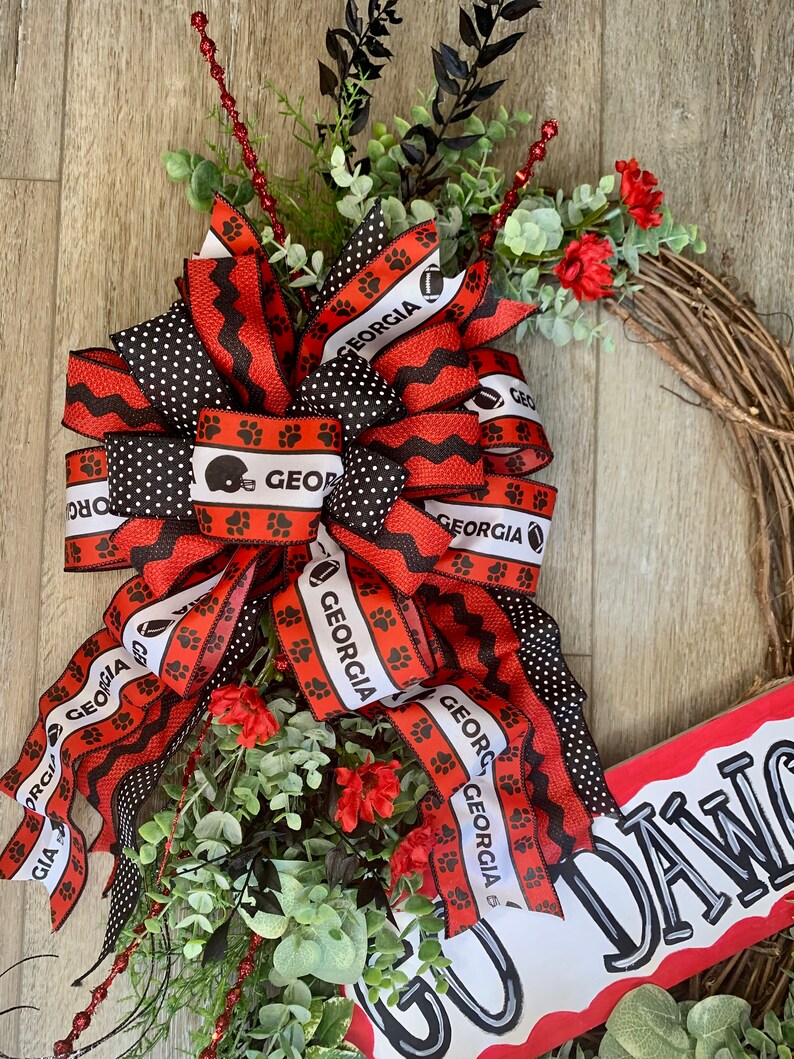 University of Georgia Wreath UGA Georgia Bulldog Wreath - Etsy